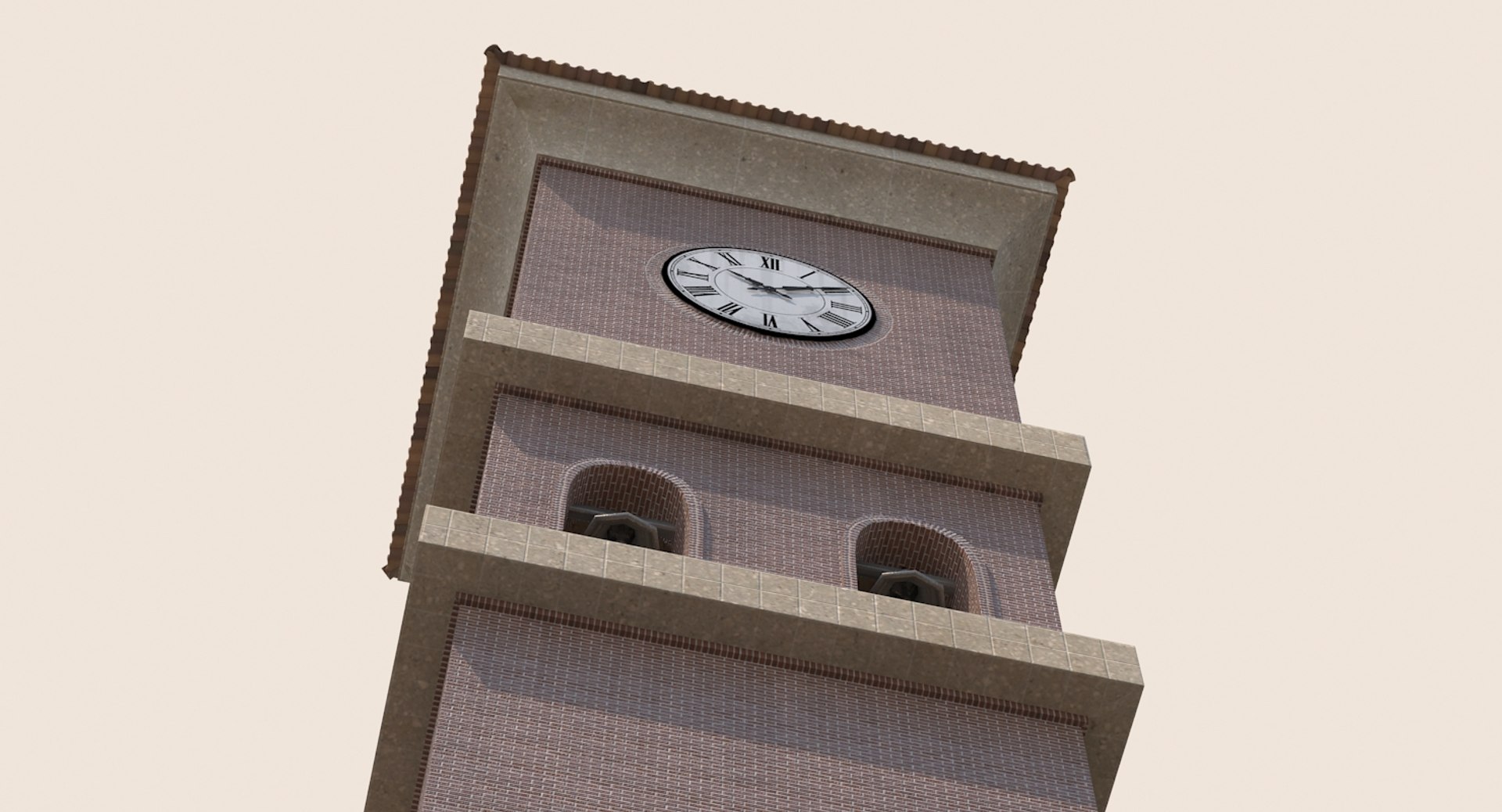 3d Clock Tower Model