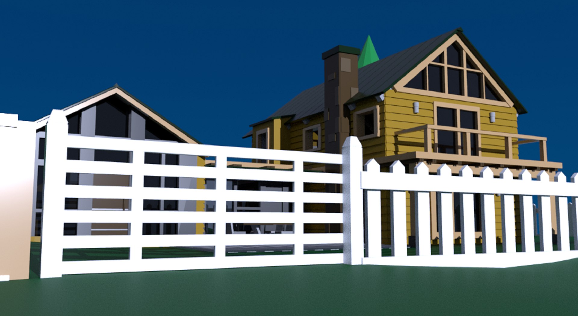 3D Log Cabin Low Poly - TurboSquid 2036165