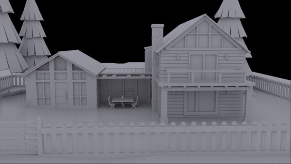 Log cabin low poly 3D 모델 - TurboSquid 2036165