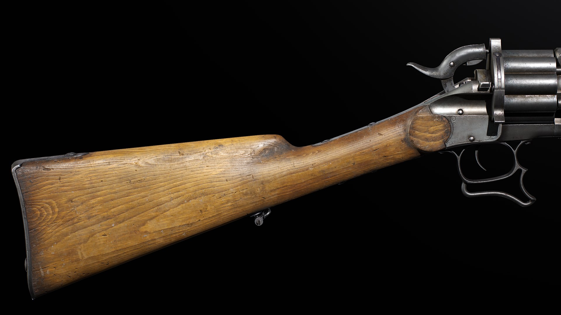 3D LeMat Centerfire Carbine -Triple A- PBR Game Ready Low Poly Model ...