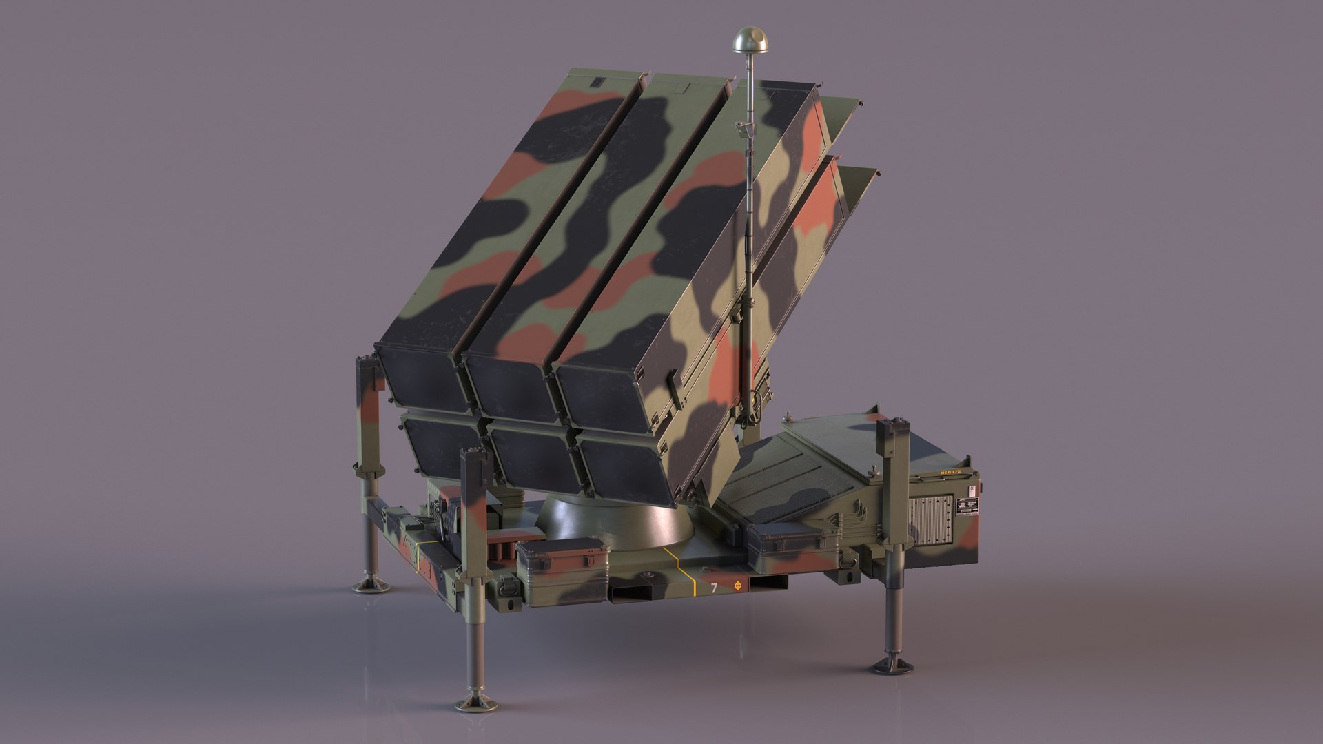 NASAMS Missile System Camouflage Ready to Attack 3D - TurboSquid 1965705
