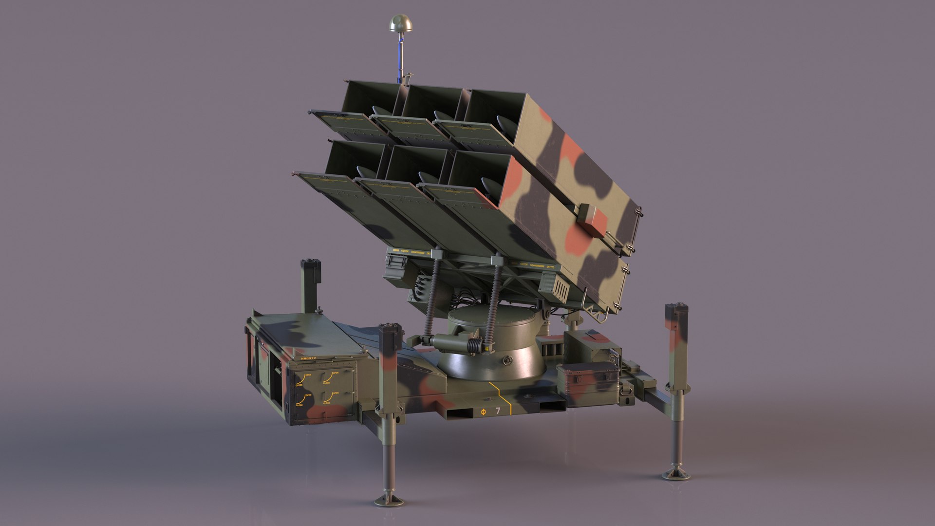 NASAMS Missile System Camouflage Ready to Attack 3D - TurboSquid 1965705