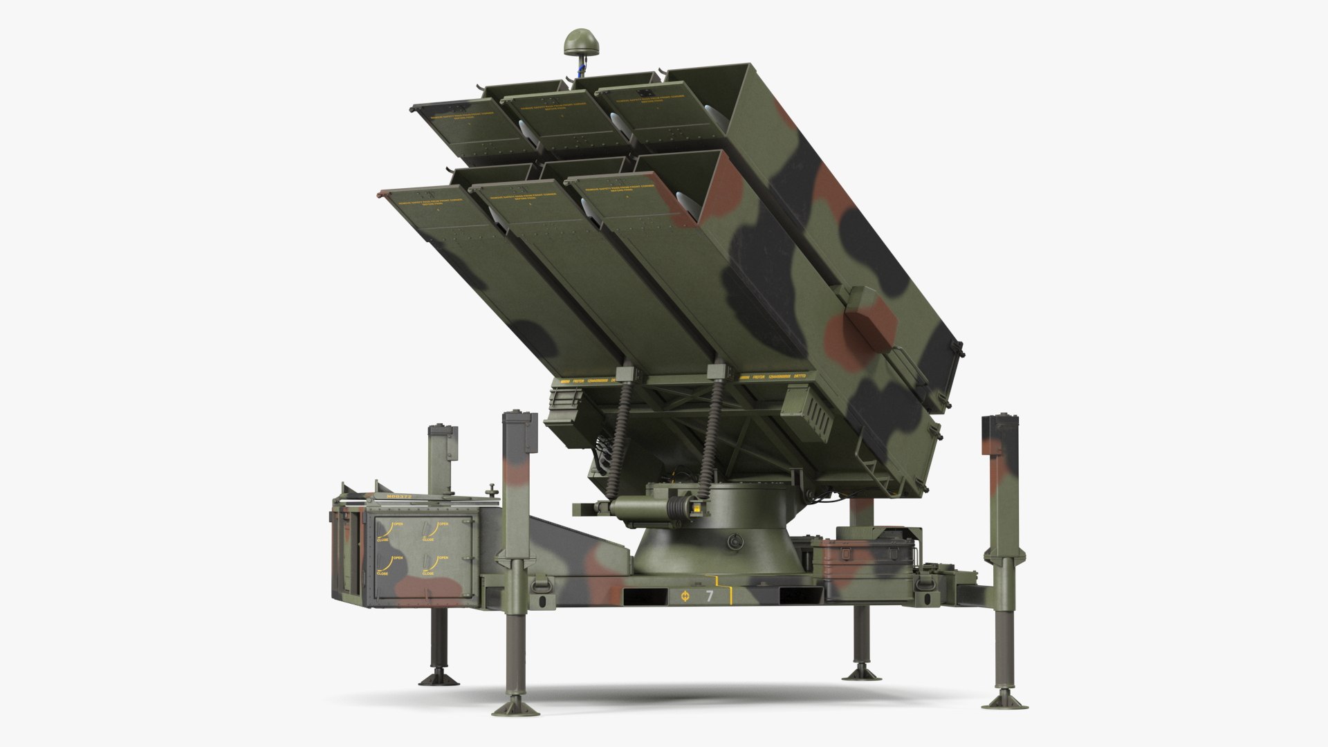 NASAMS Missile System Camouflage Ready to Attack 3D - TurboSquid 1965705