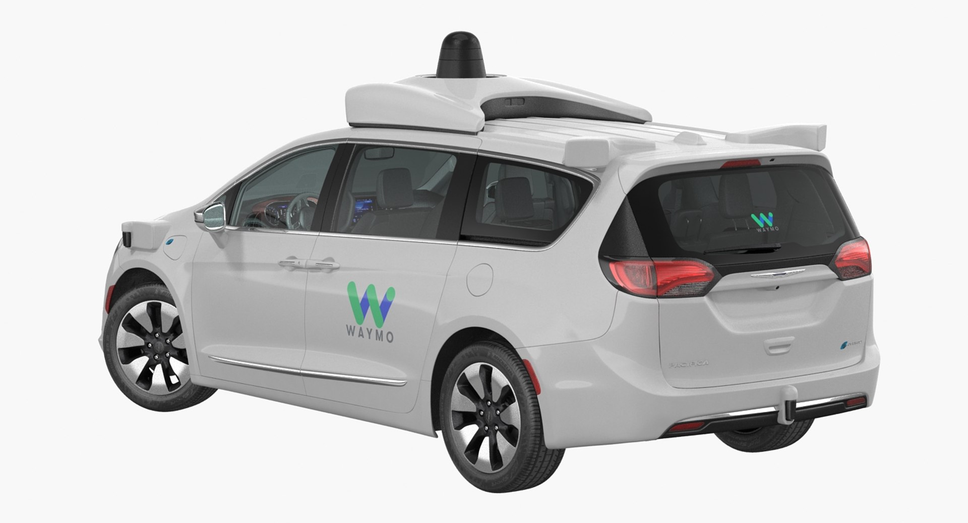 Self Driving Minivan Waymo 3D Model - TurboSquid 1333095