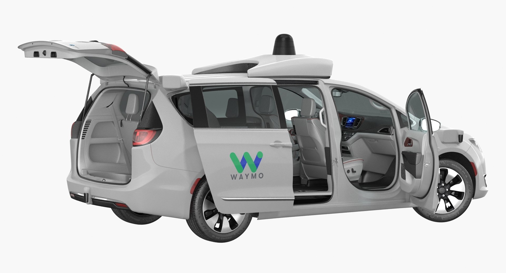 Self driving minivan waymo 3D model - TurboSquid 1333095