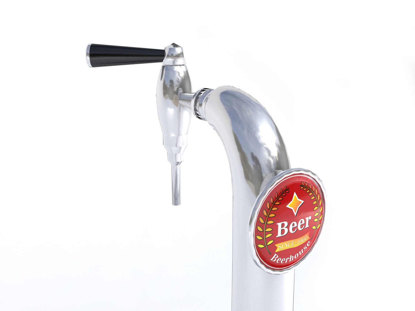 Bar Beer Tap 3D Model - TurboSquid 1438340
