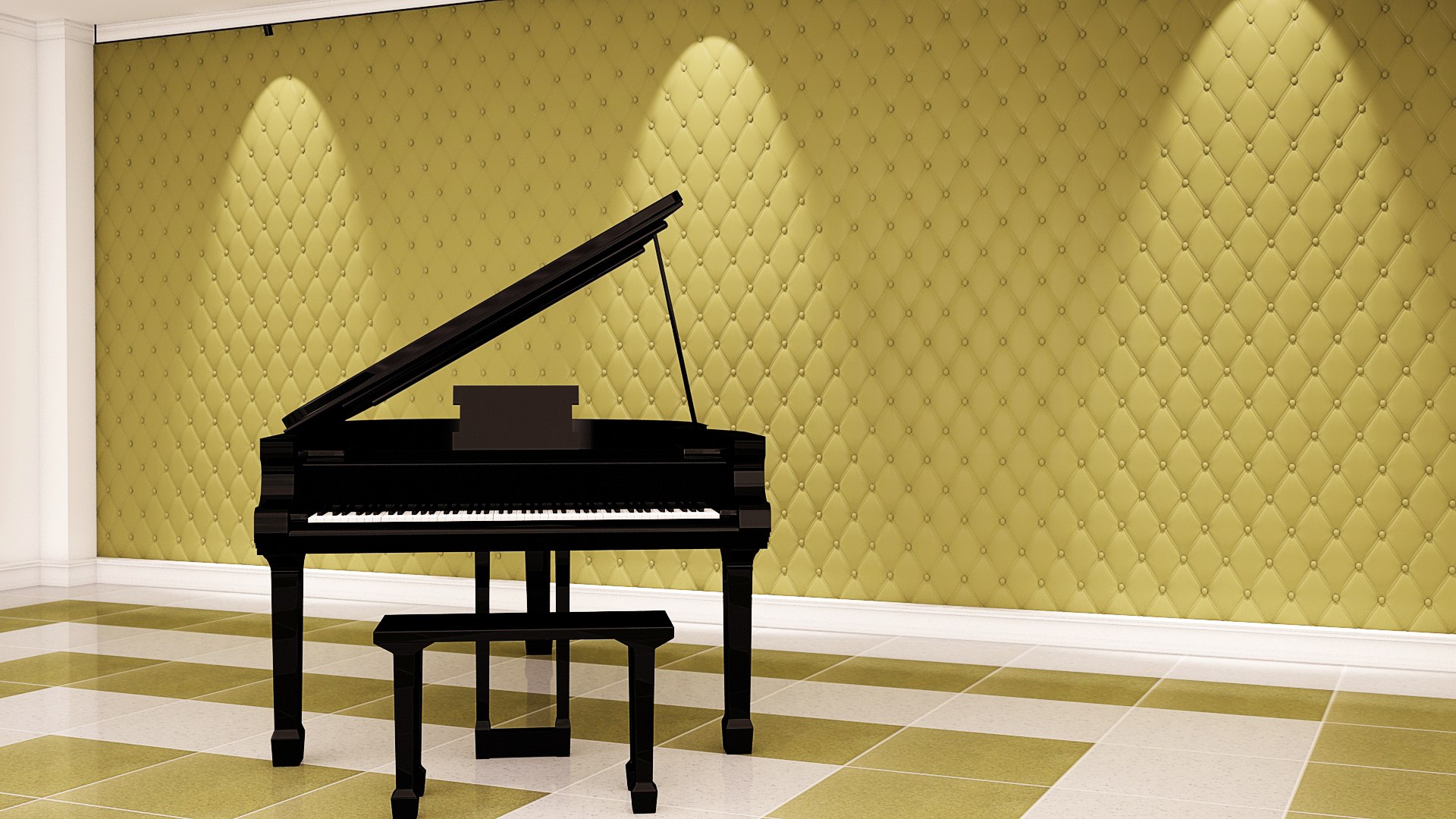 Piano Wall Panel 3D Model - TurboSquid 1153047