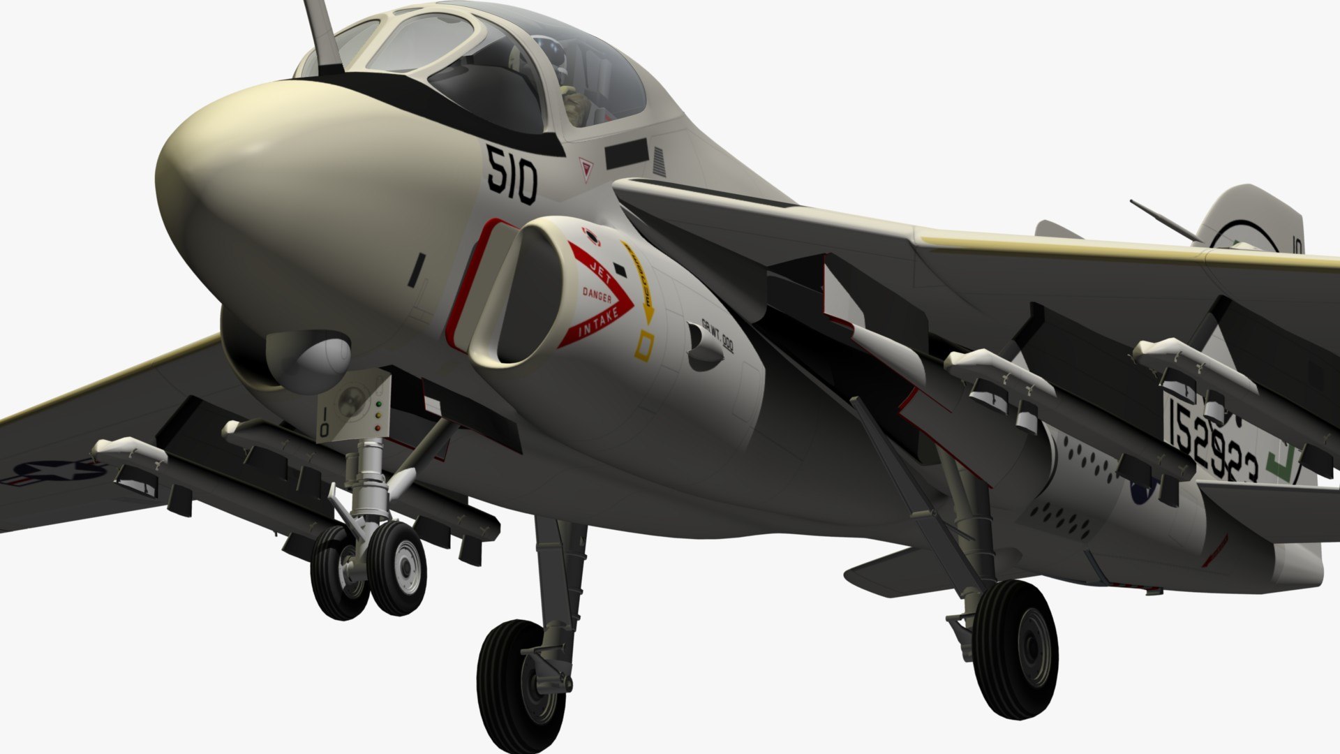 3d A-6e Intruder Model