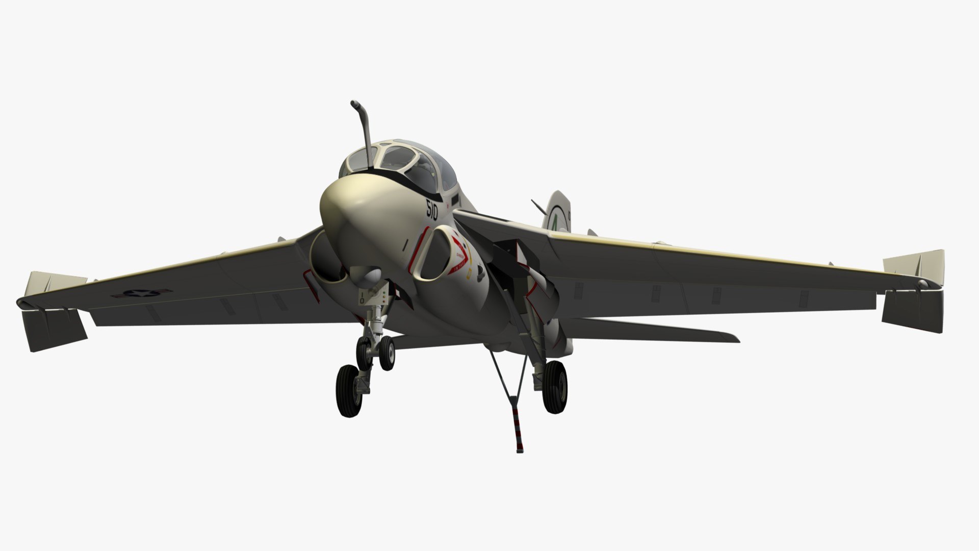 3d A-6e Intruder Model