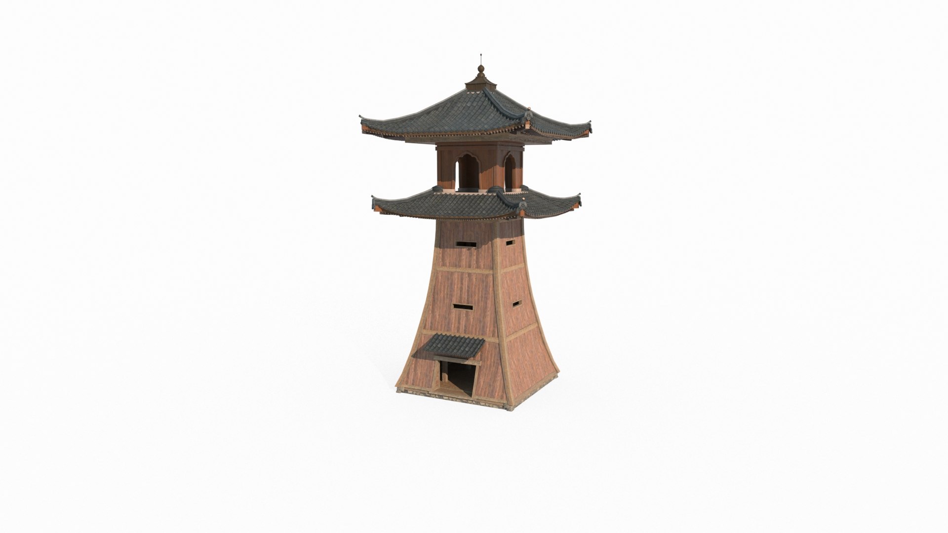 Asian Ancient Architecture Lighthouse Model - TurboSquid 2371493