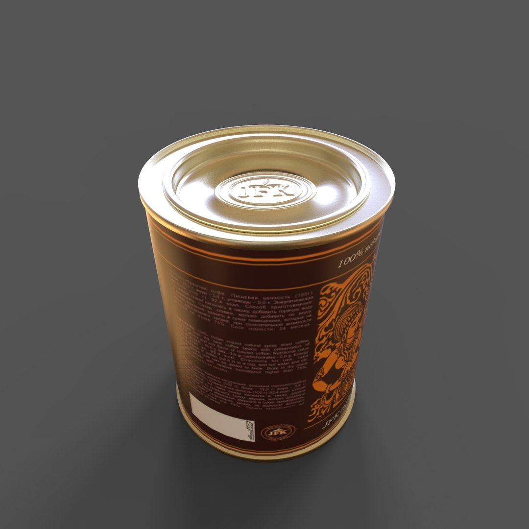 3D Model Jfk Indian Instant Coffee - TurboSquid 1637188