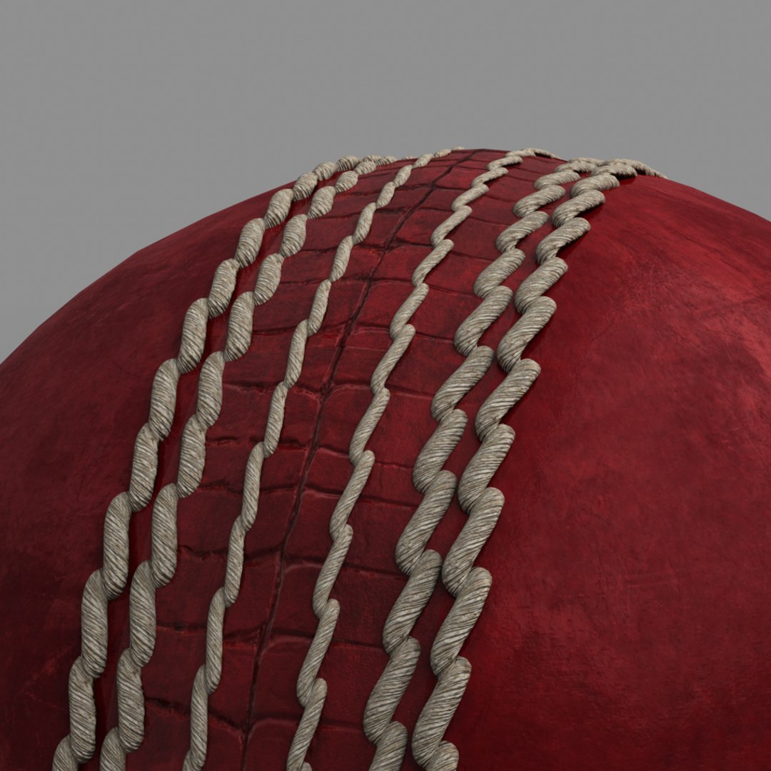 Leather Cricket Ball 3d Model