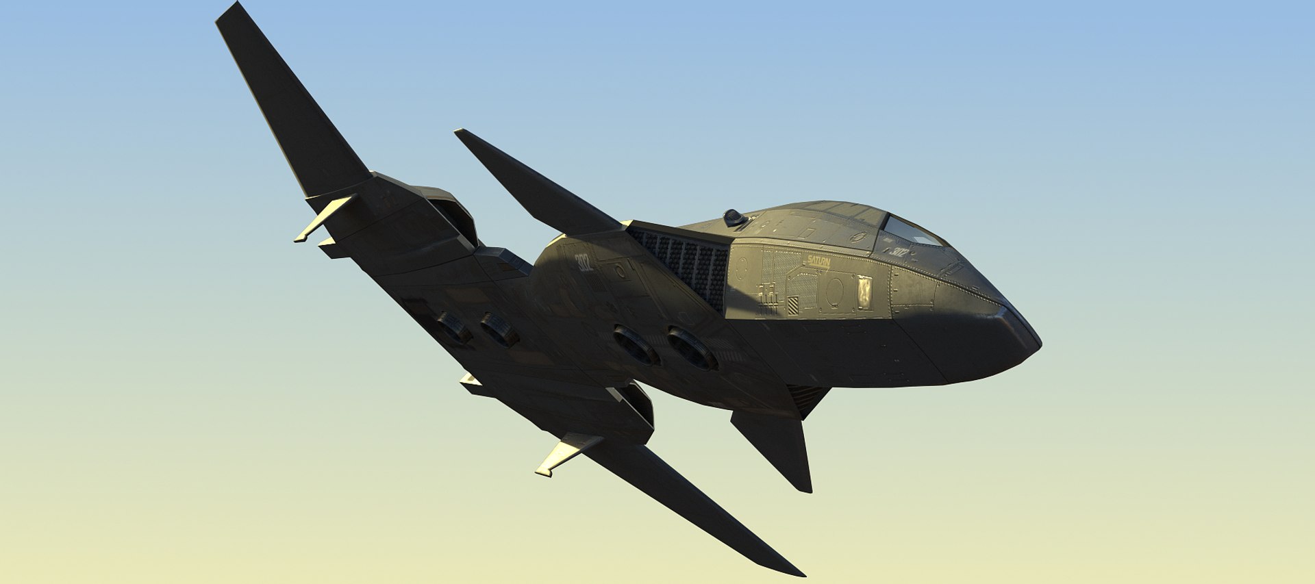 Sci-fi Aircraft 3D Model - TurboSquid 1477992