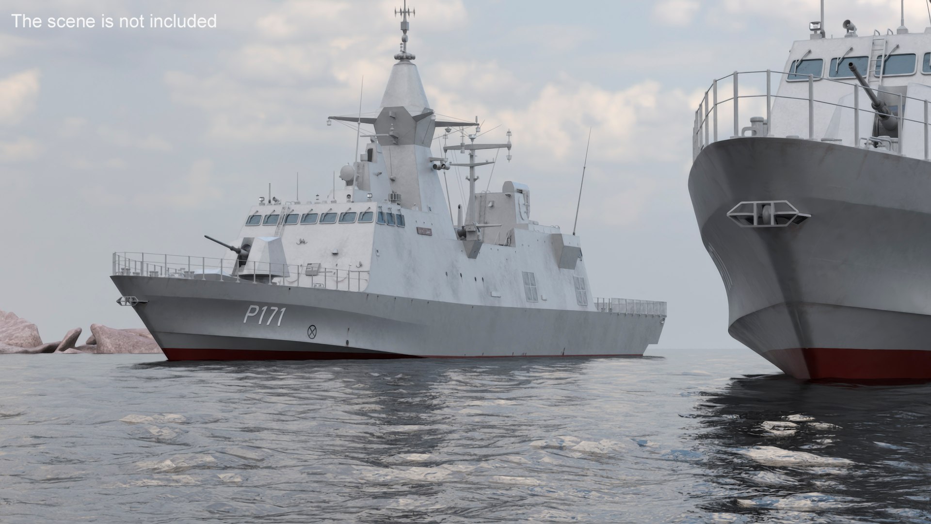 Baynunah Class Corvette UAE Navy Rigged 3D Model - TurboSquid 2328172