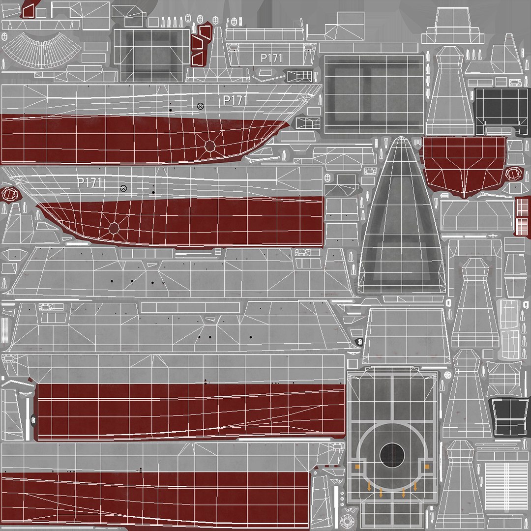 Baynunah Class Corvette UAE Navy Rigged 3D Model - TurboSquid 2328172