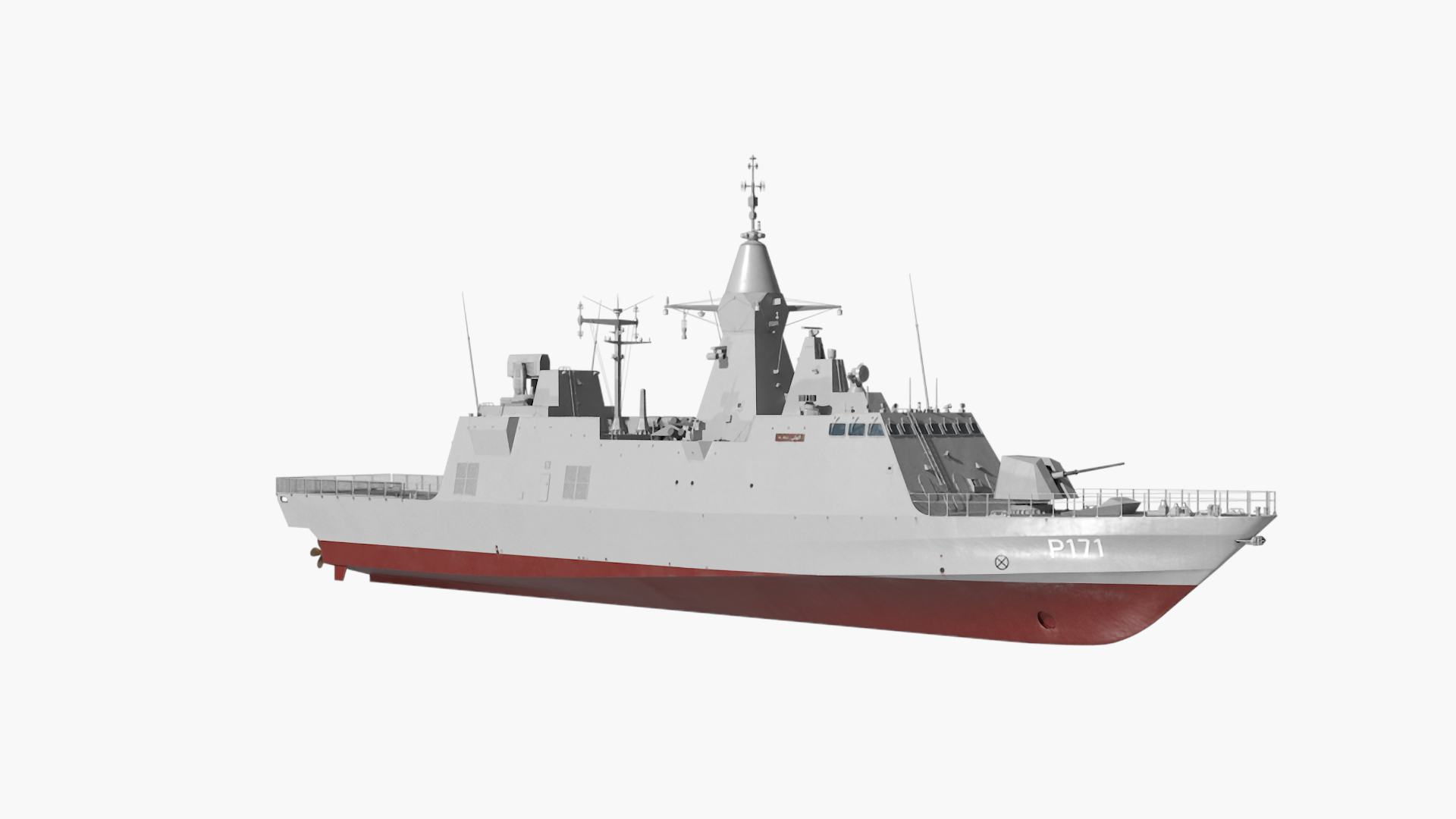 Baynunah Class Corvette UAE Navy Rigged 3D Model - TurboSquid 2328172