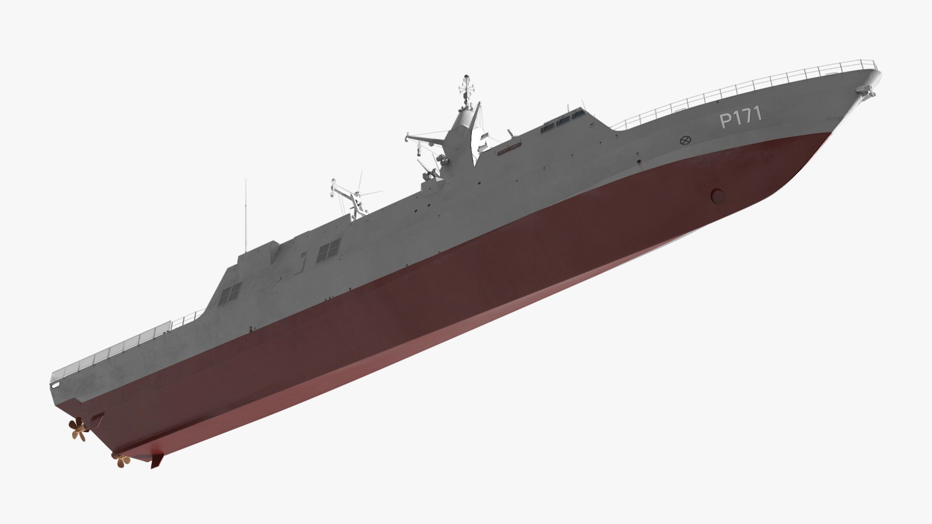 Baynunah Class Corvette UAE Navy Rigged 3D Model - TurboSquid 2328172