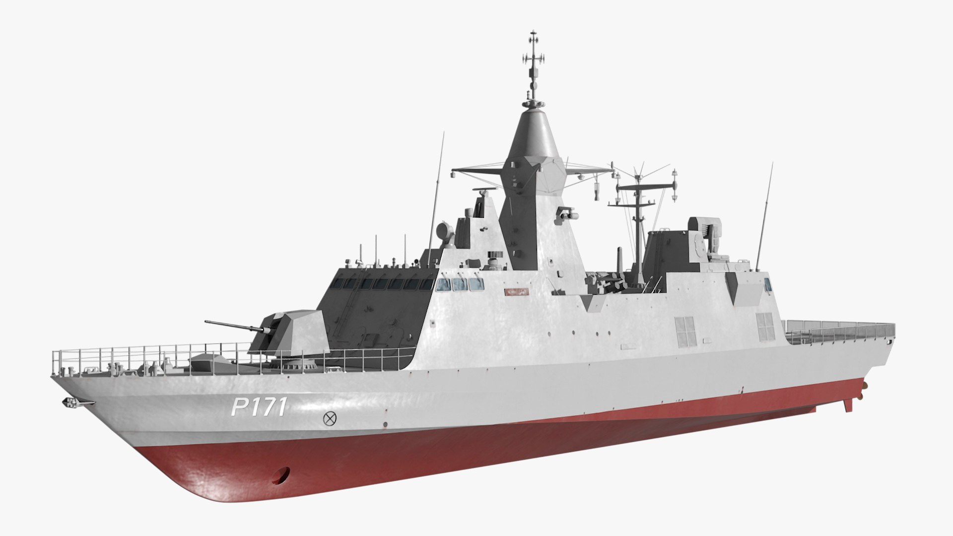 Baynunah Class Corvette UAE Navy Rigged 3D Model - TurboSquid 2328172
