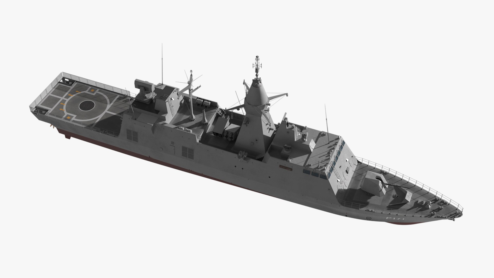 Baynunah Class Corvette UAE Navy Rigged 3D Model - TurboSquid 2328172