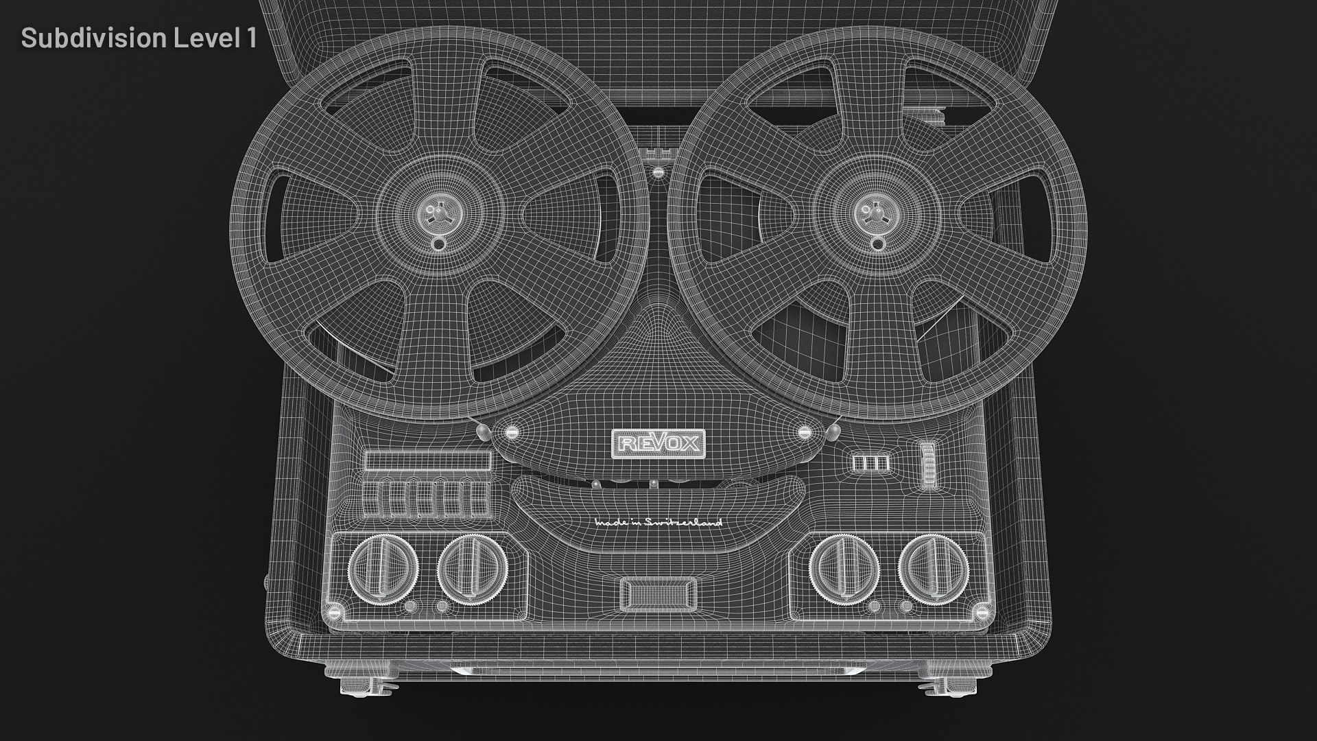 Revox F36 Reel to Reel Tape Recorder - 1962 3D - TurboSquid 1817682