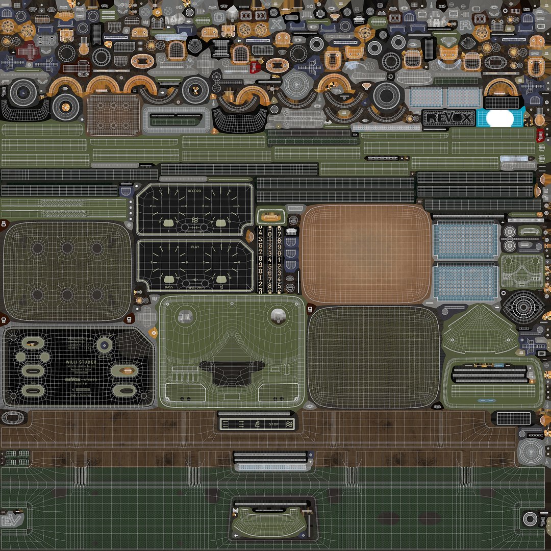 Revox F36 Reel to Reel Tape Recorder - 1962 3D - TurboSquid 1817682