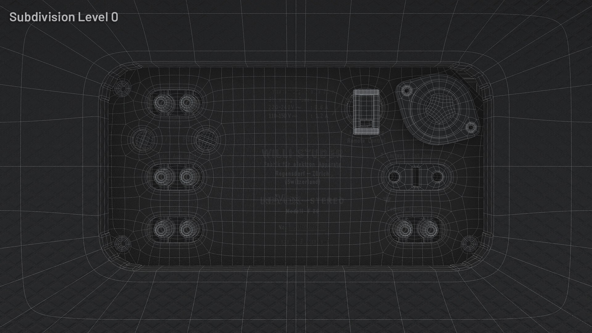 Revox F36 Reel to Reel Tape Recorder - 1962 3D - TurboSquid 1817682