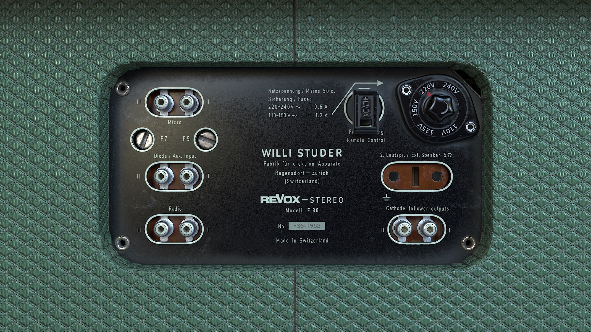 Revox F36 Reel to Reel Tape Recorder - 1962 3D - TurboSquid 1817682