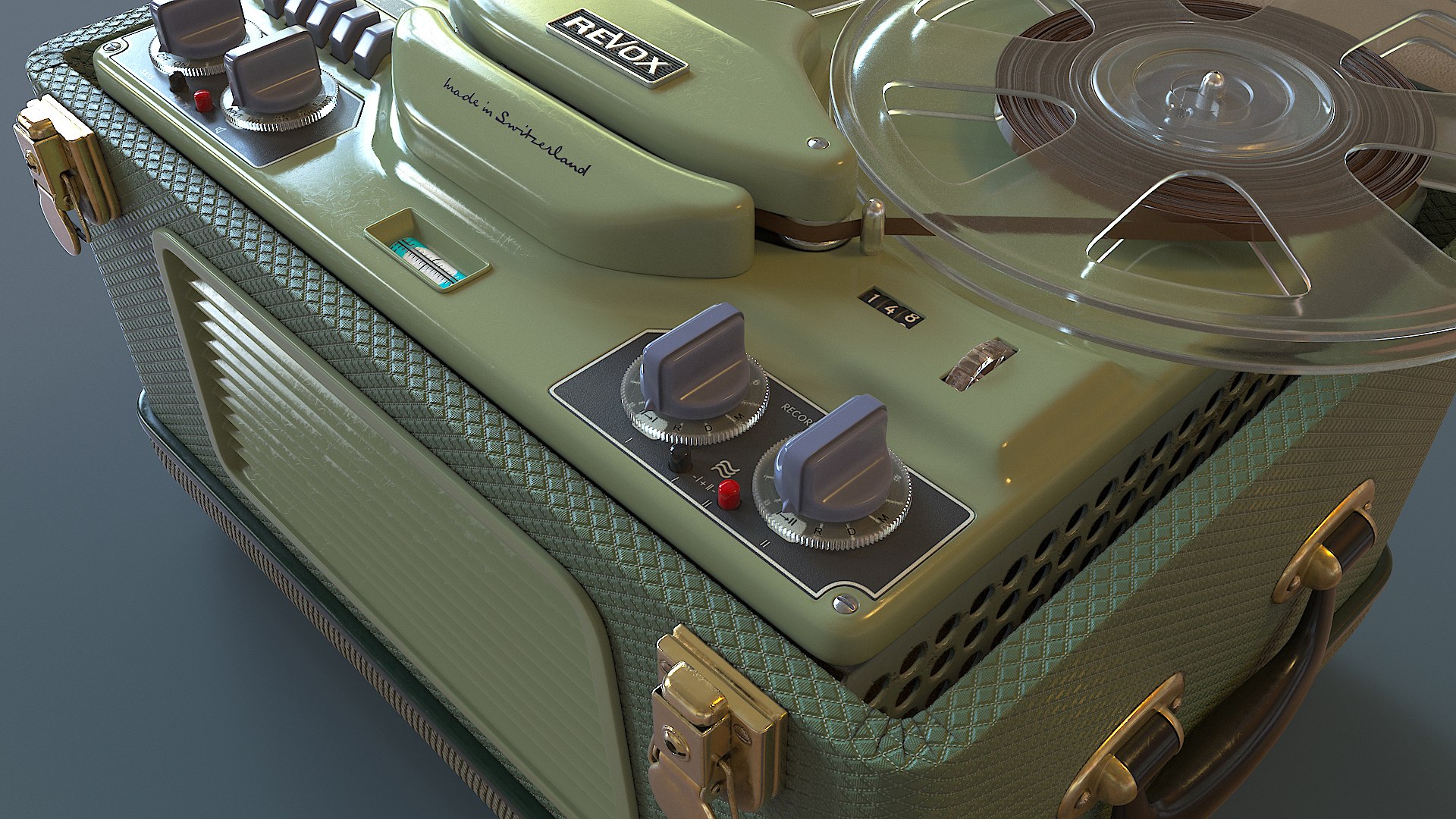 Revox F36 Reel to Reel Tape Recorder - 1962 3D - TurboSquid 1817682