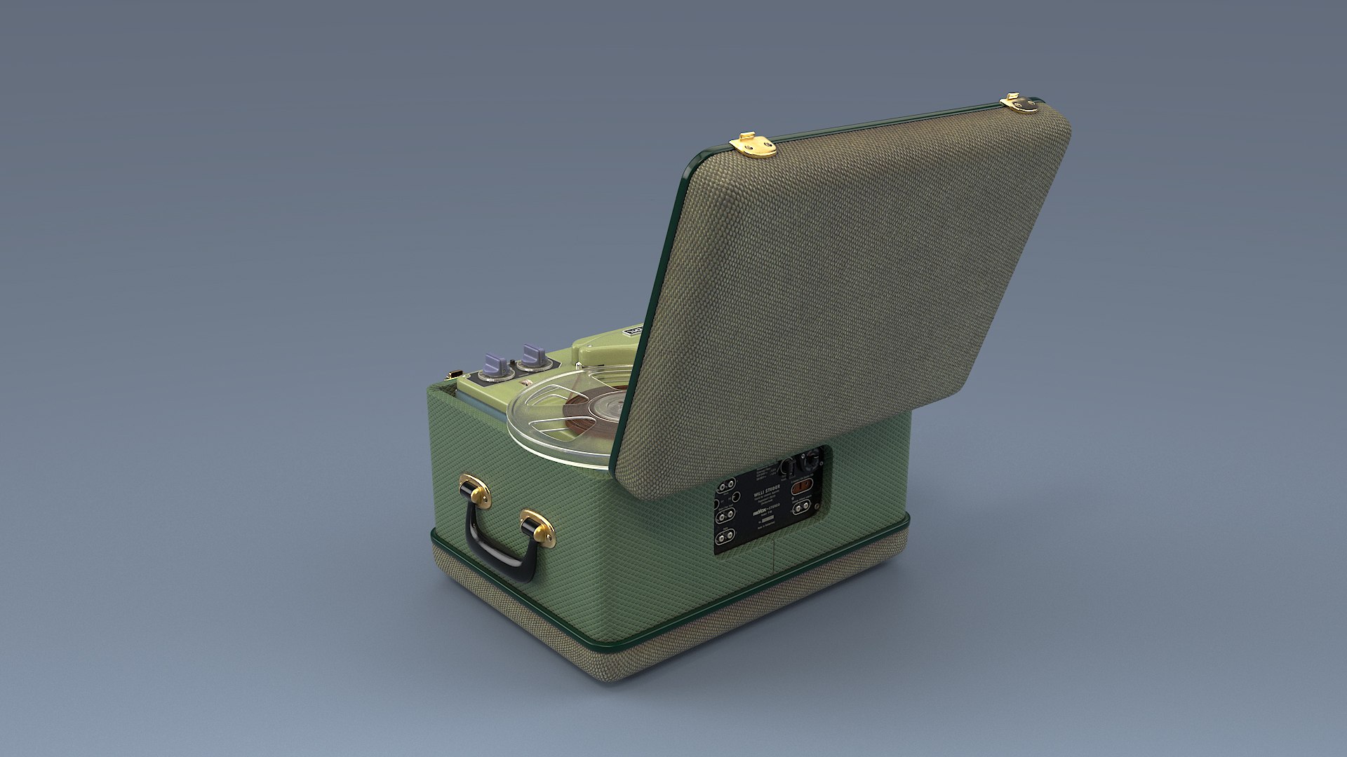 Revox F36 Reel to Reel Tape Recorder - 1962 3D - TurboSquid 1817682