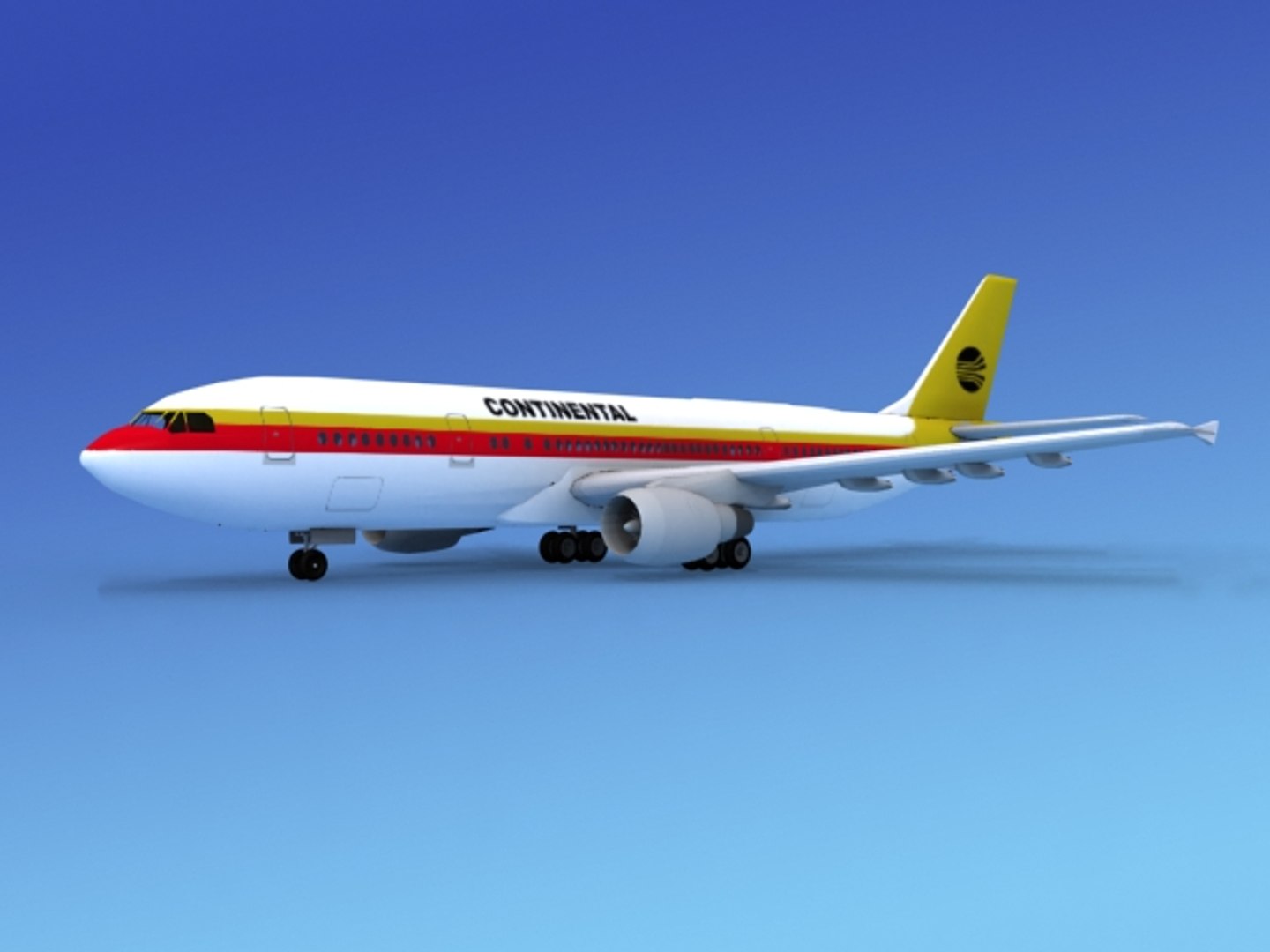 3d model airline airbus a300