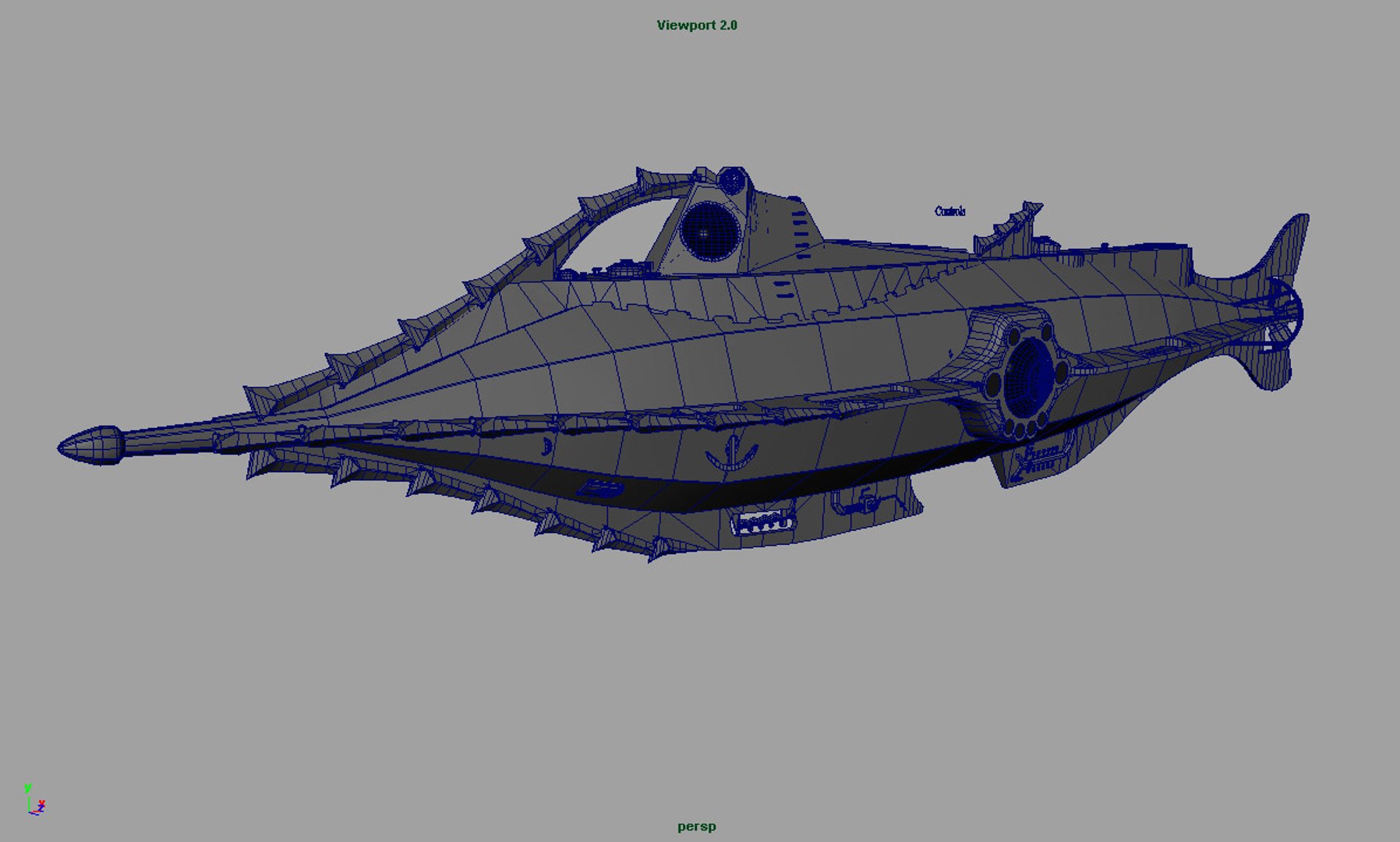 3D Steam Submarine - TurboSquid 1390297
