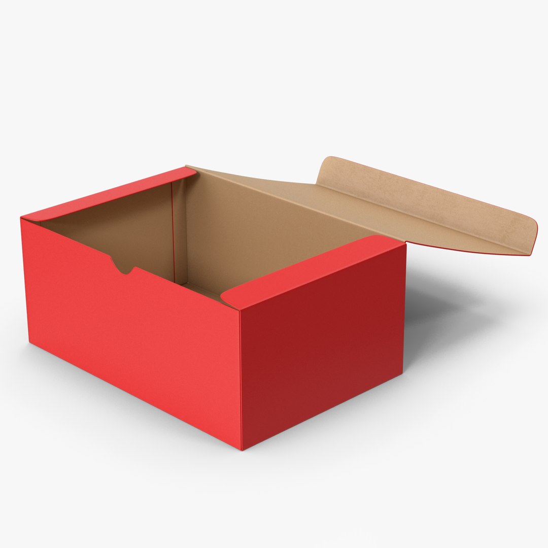 Opened Red Box 3D model - TurboSquid 1907253