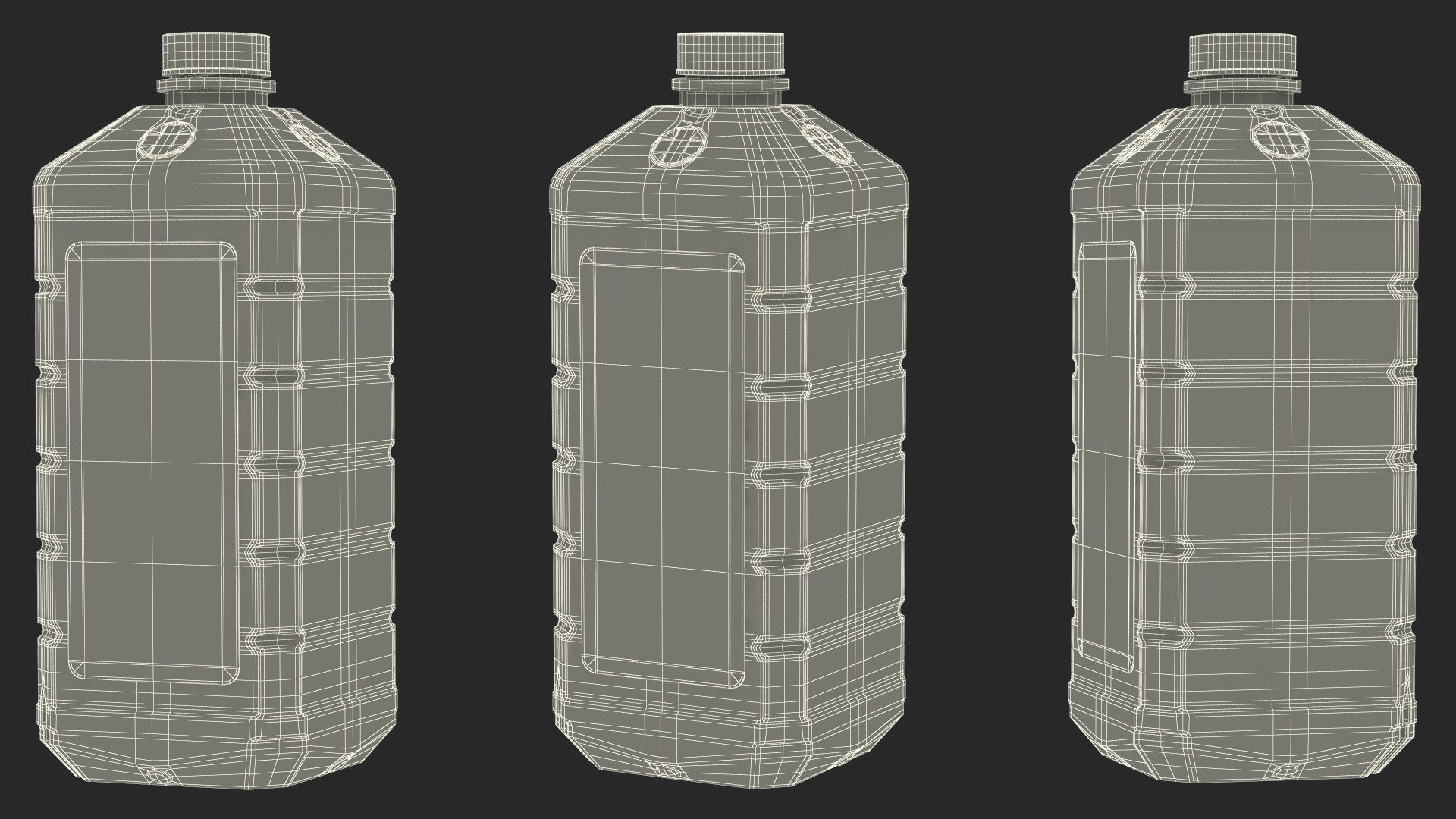 3D Plastic Medicine Bottle Hydrogen Peroxide 16 Fl Oz Model ...