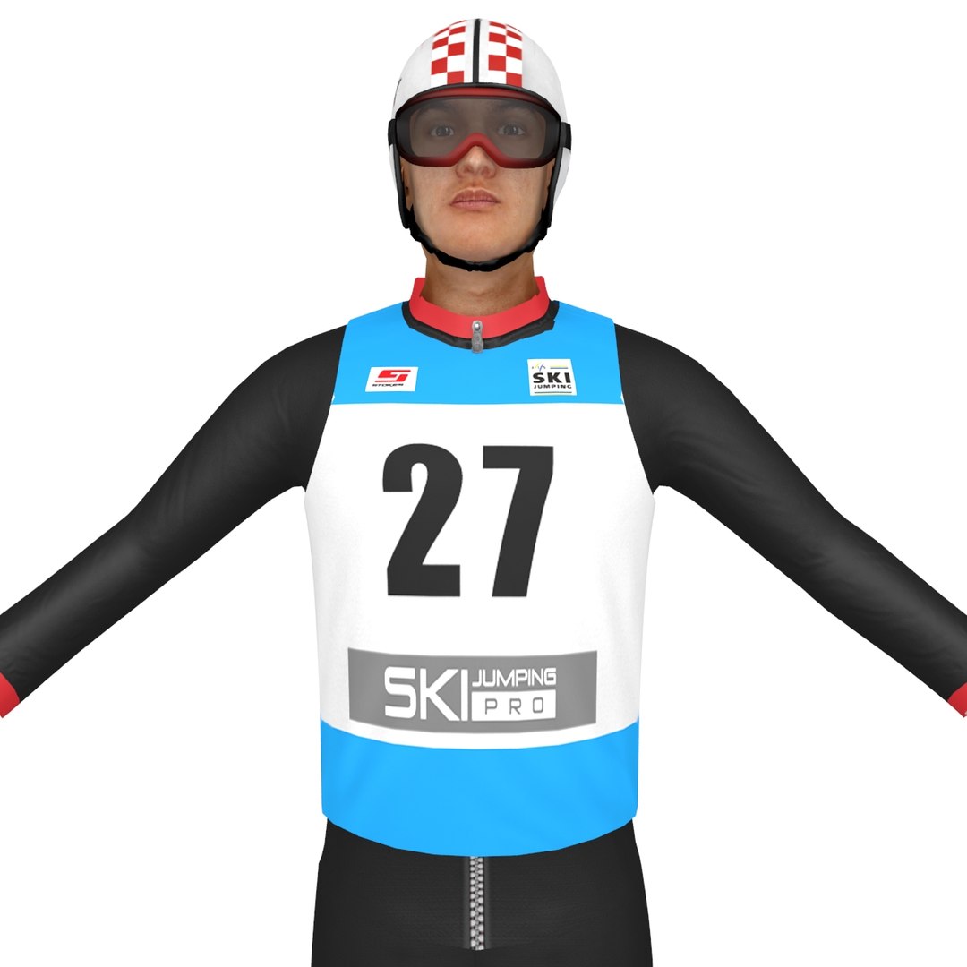 3d Model Winter Ski Jumper