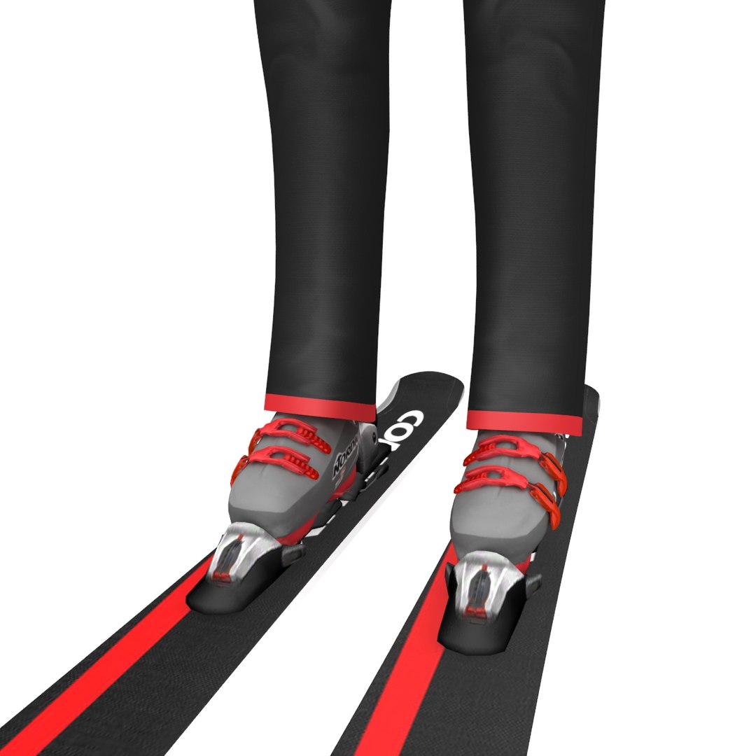 3d Model Winter Ski Jumper