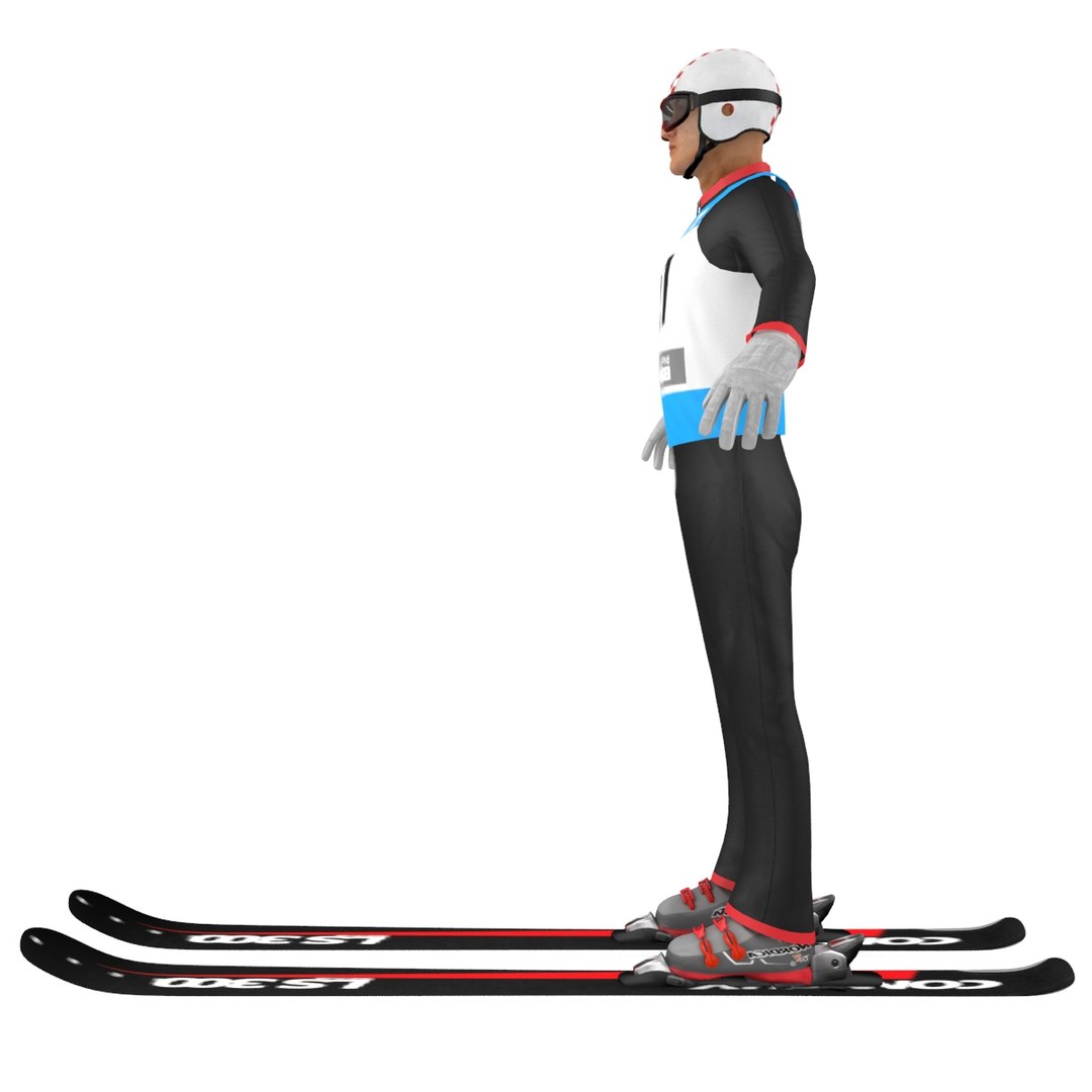 3d Model Winter Ski Jumper