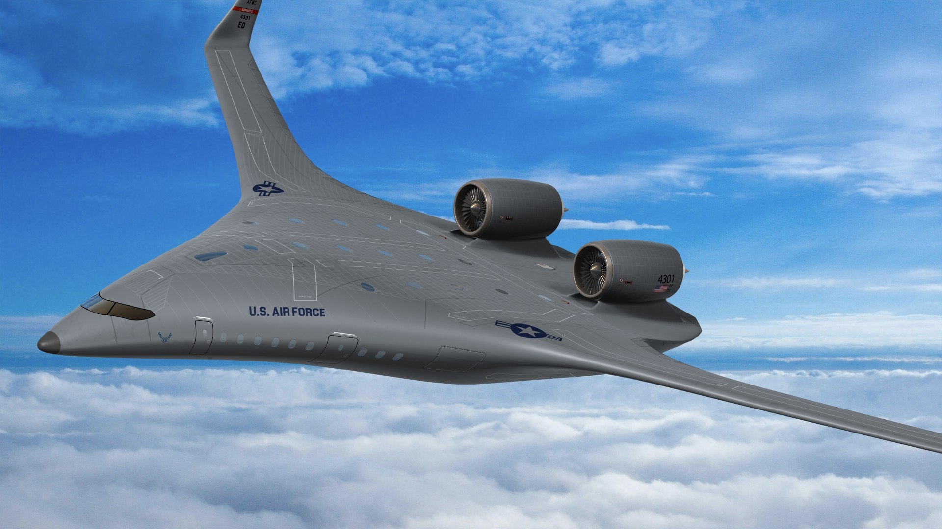 JetZero Blended Wing For Military Model - TurboSquid 2213449