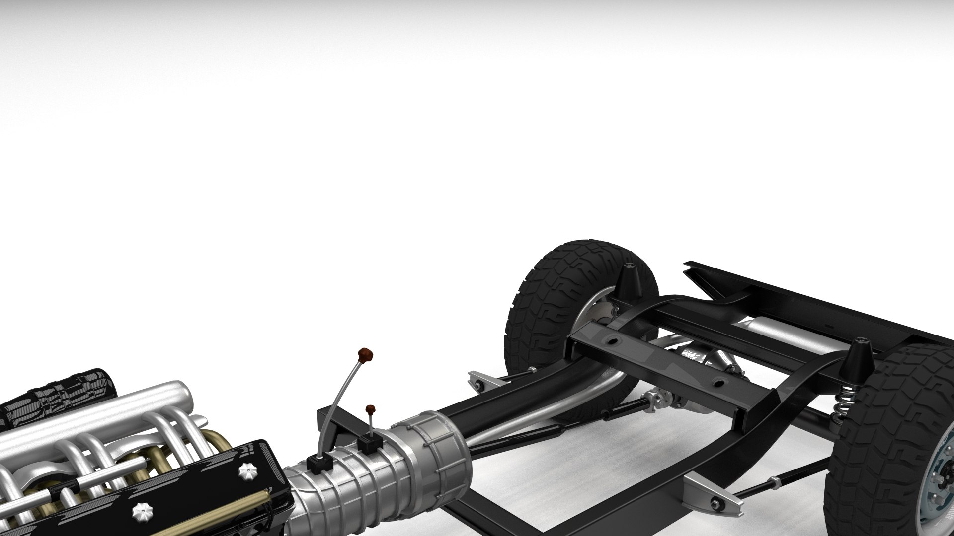 3d Obj Chassis Cycles Dae