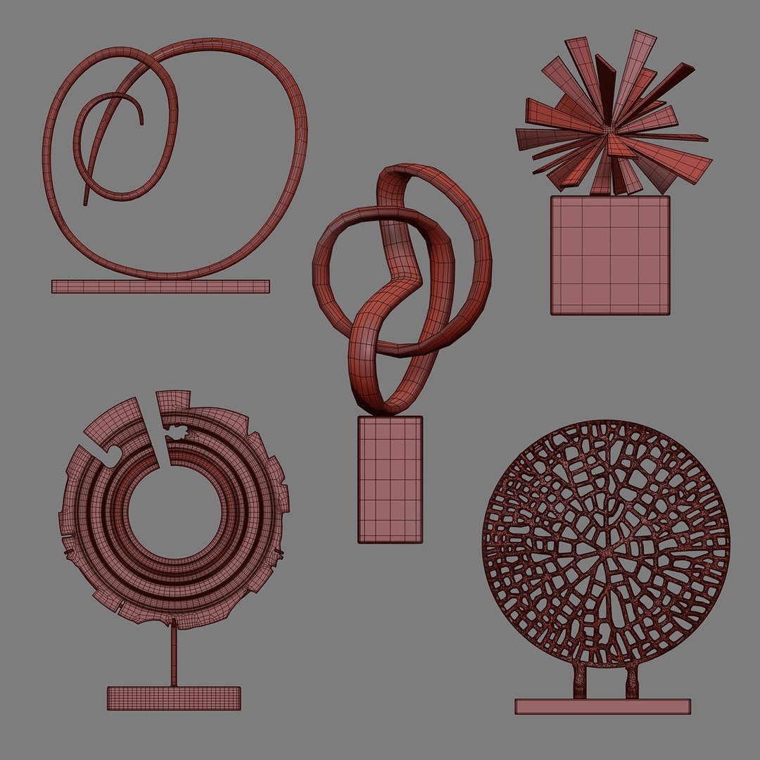 Abstract Sculptures 02 3D Model - TurboSquid 1772326
