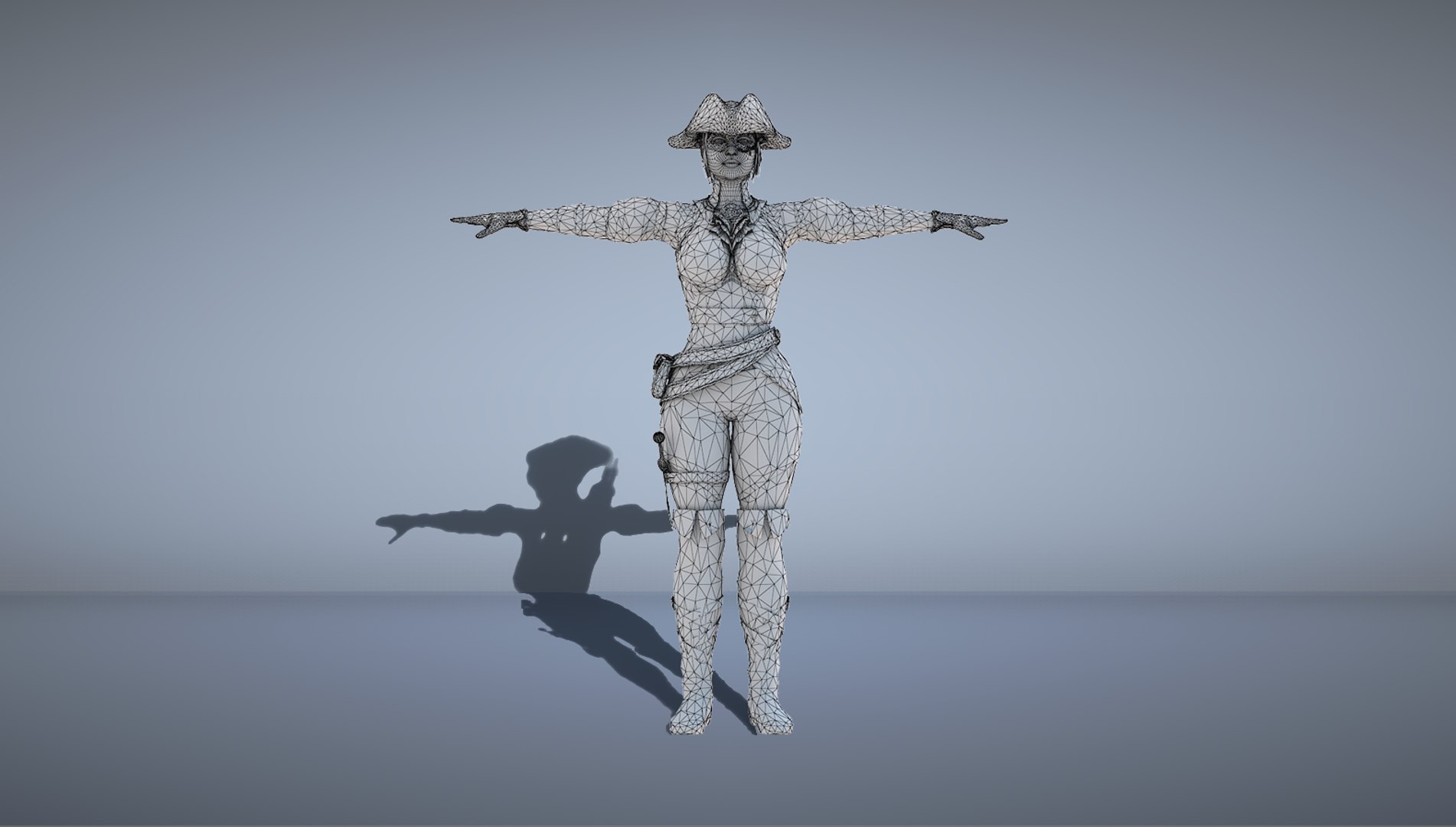 Pirate female crossbow - 3D model - TurboSquid 1514601