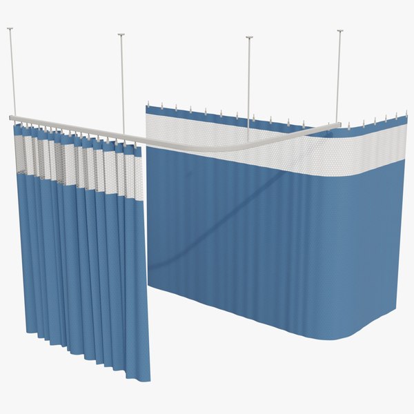 3D Medical Curtain 1A - TurboSquid 2147926