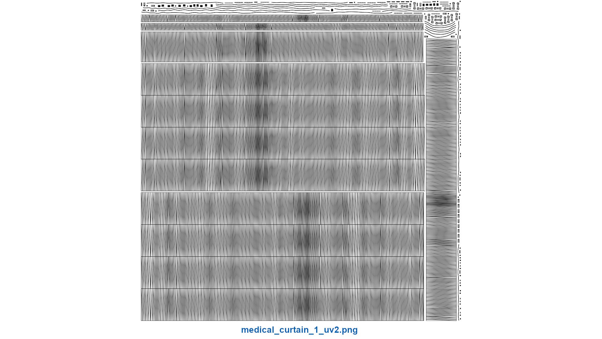 3D Medical Curtain 1A - TurboSquid 2147926