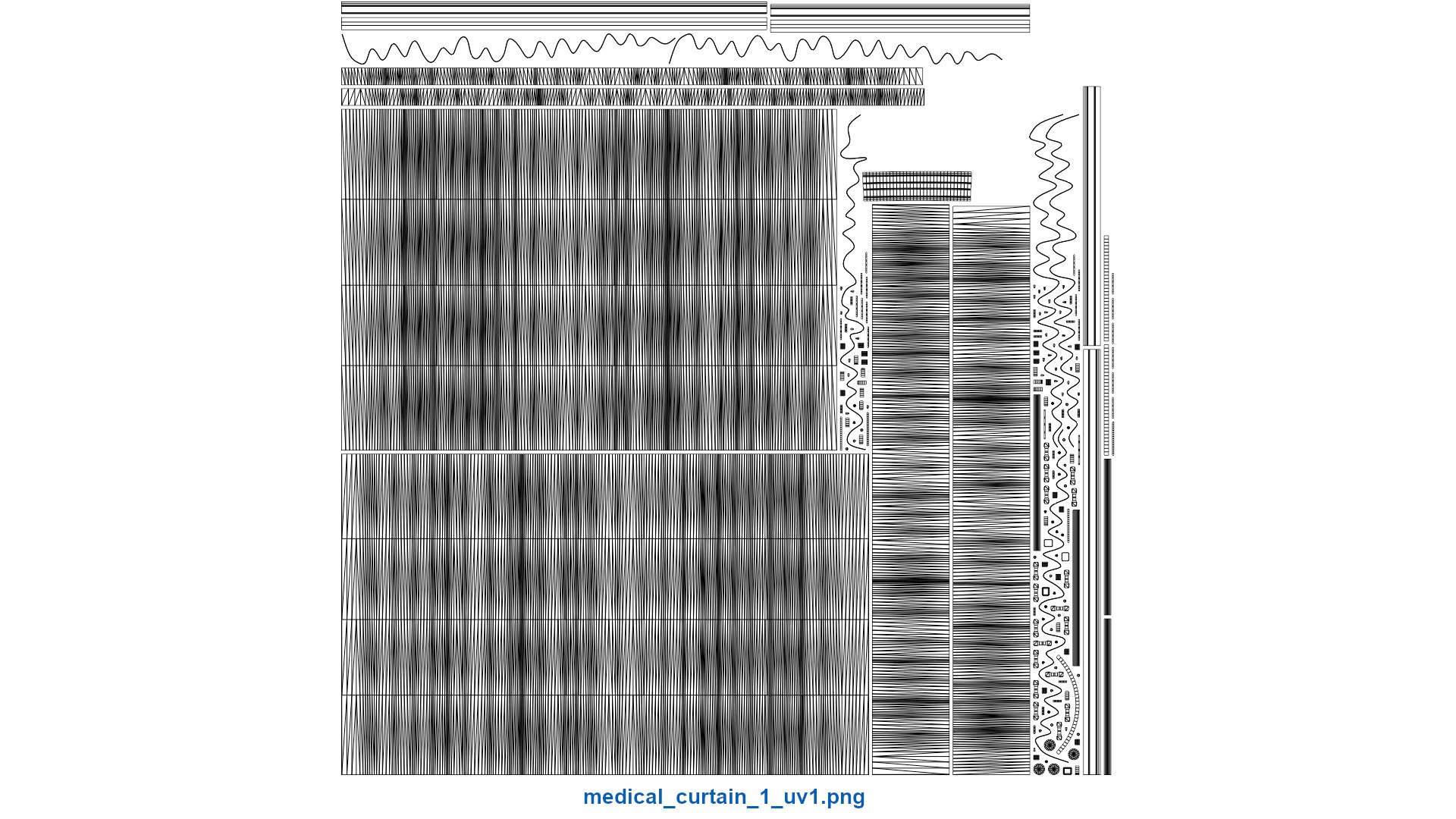3D Medical Curtain 1A - TurboSquid 2147926