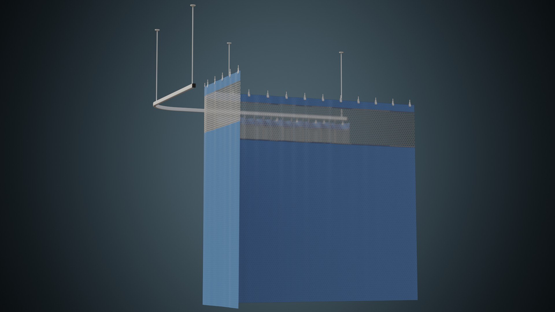 3D Medical Curtain 1A - TurboSquid 2147926