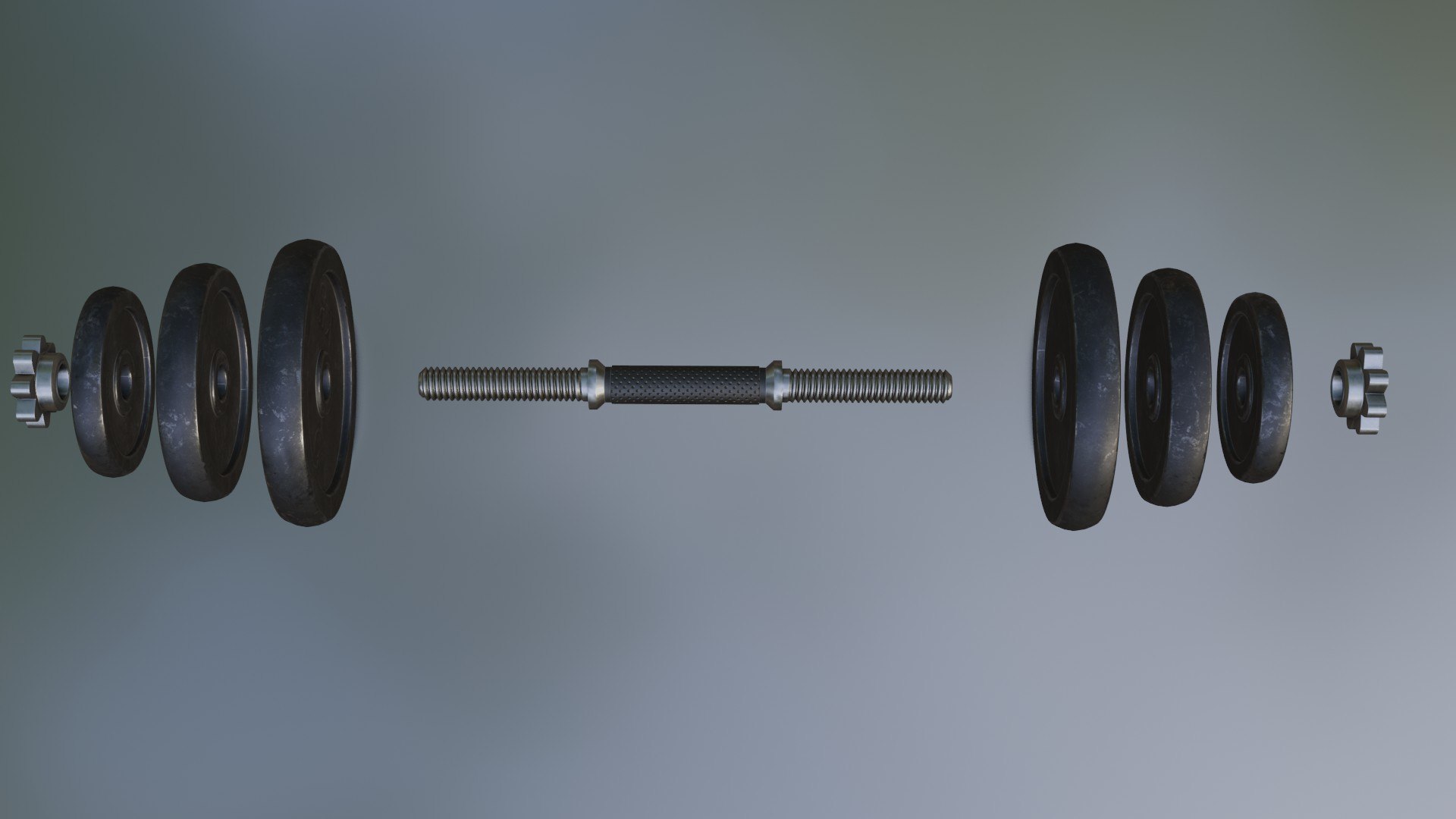 Realistic Dumbbel Model - TurboSquid 2014291