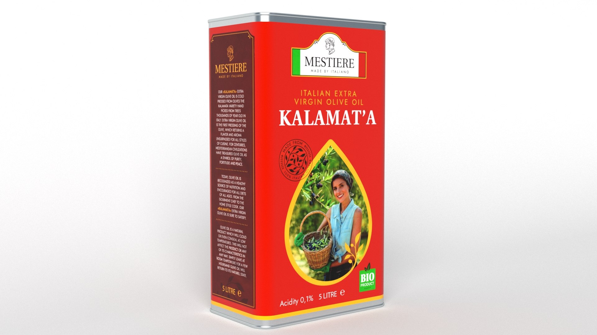 Extra Virgin Olive Oil KALAMATA model - TurboSquid 1988047