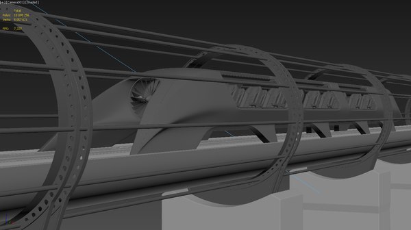 elon hyperloop transporter modelled max