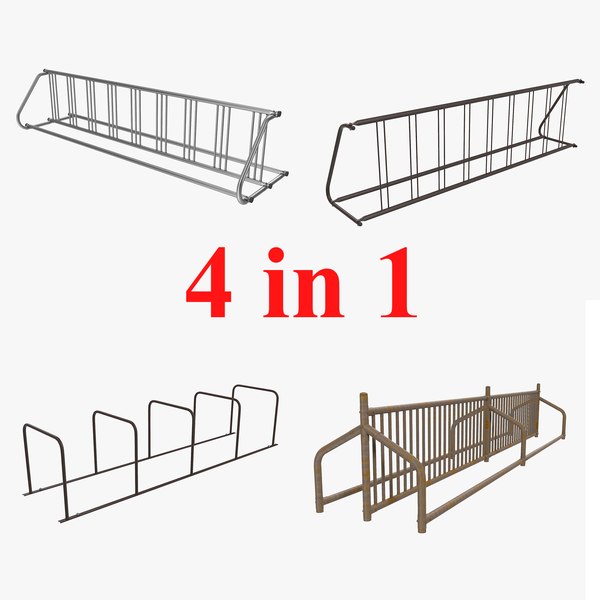 Collection Bike Rack 3D Models for Download | TurboSquid