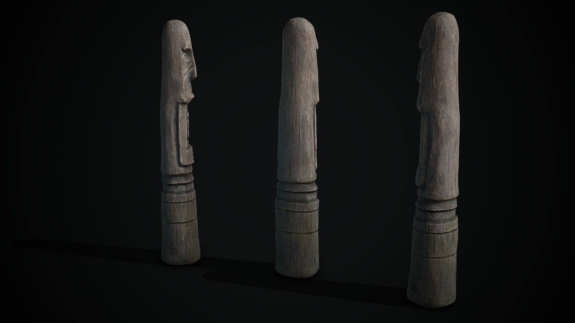 3D Model Totem Wood 1 - TurboSquid 2135271