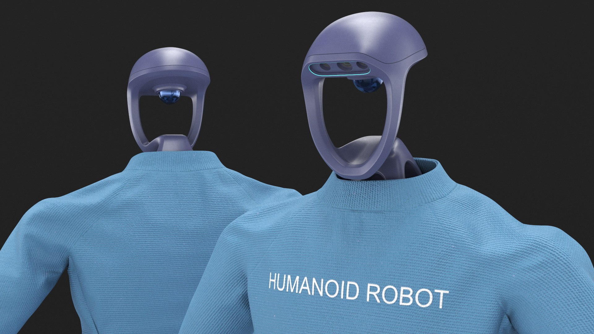 Humanoid Robot With Dexterous Hands Rigged For Maya 3D Model ...